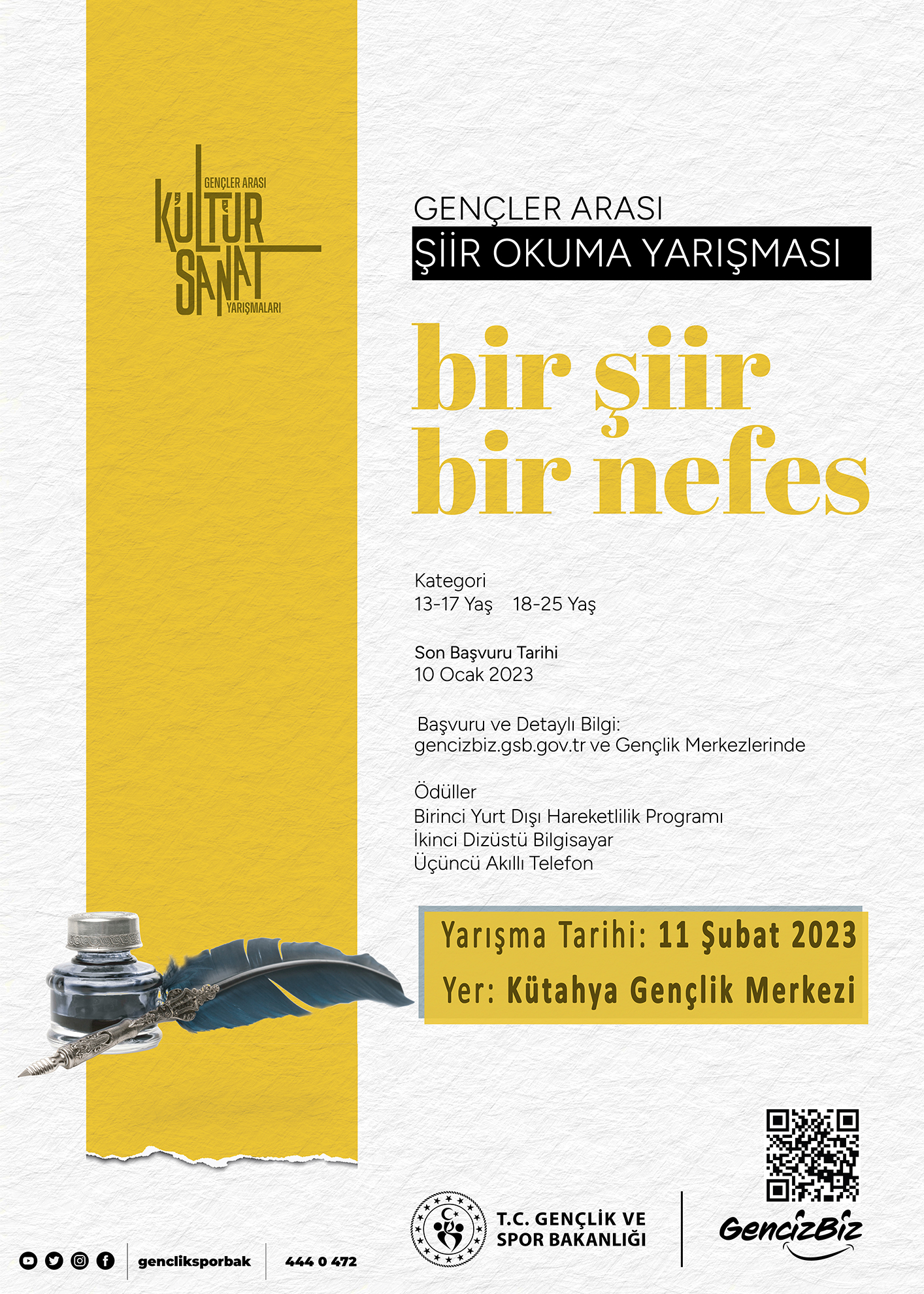 Bir Şiir Bir Nefes Gençler Arası Şiir Okuma Yarışması - Gönüllüyüz BİZ