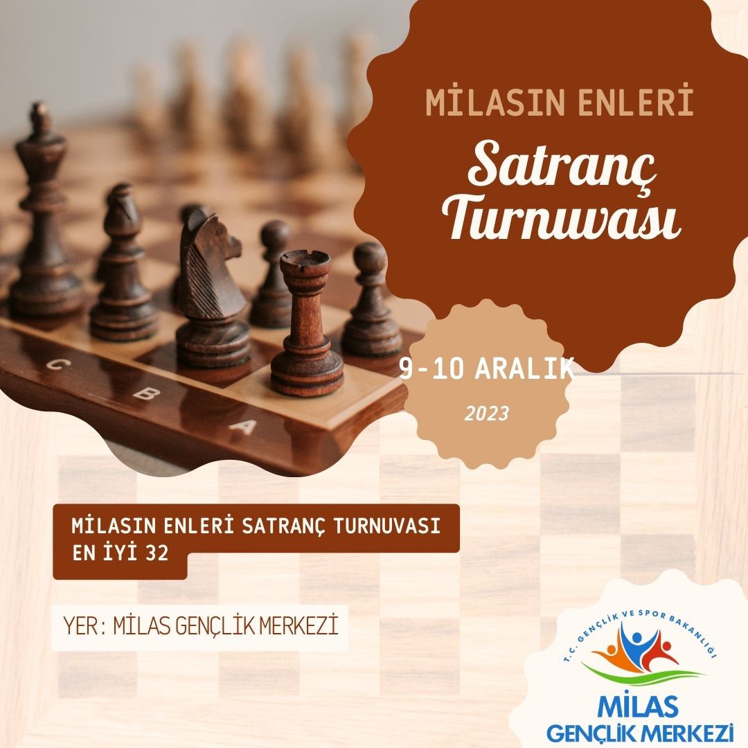 MİLASIN ENLERİ SATRANÇ TURNUVASI - Gönüllüyüz BİZ